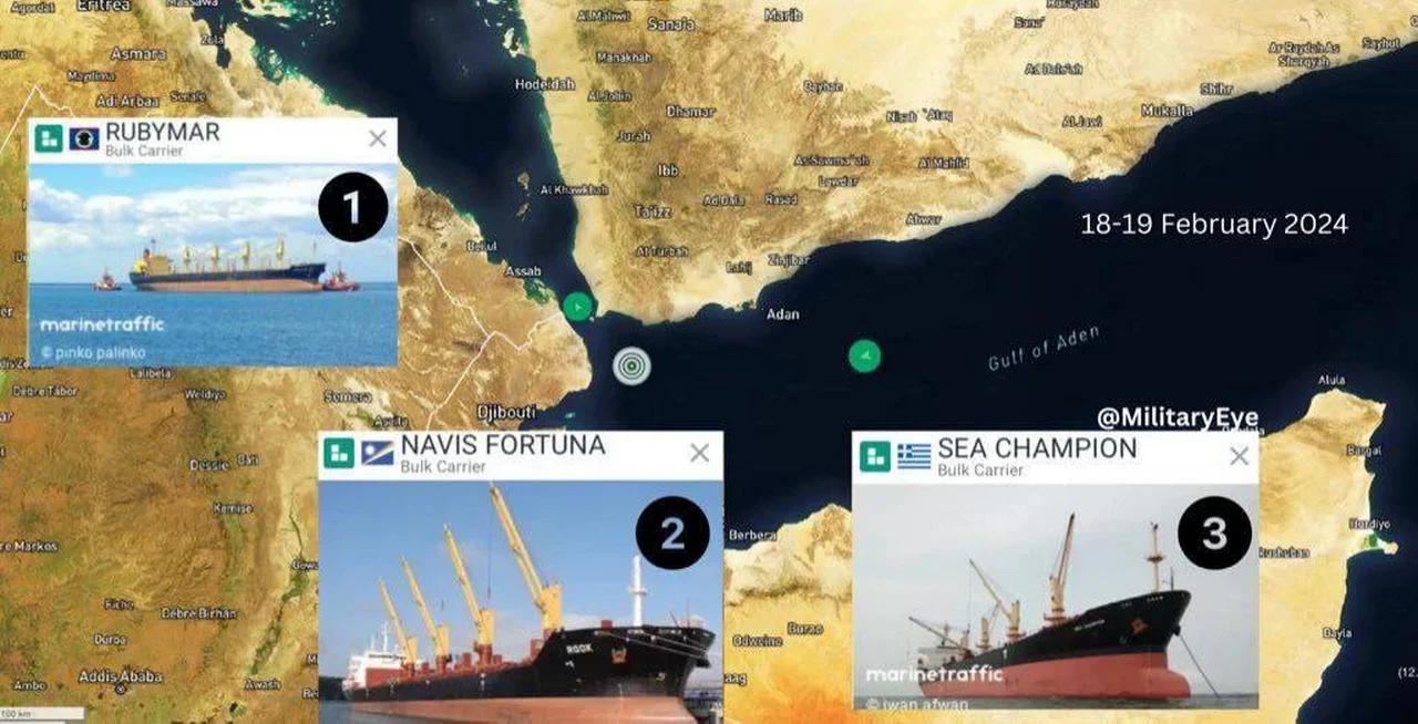 Video of the Sinking British ship RubyMar, that was attacked by the ...