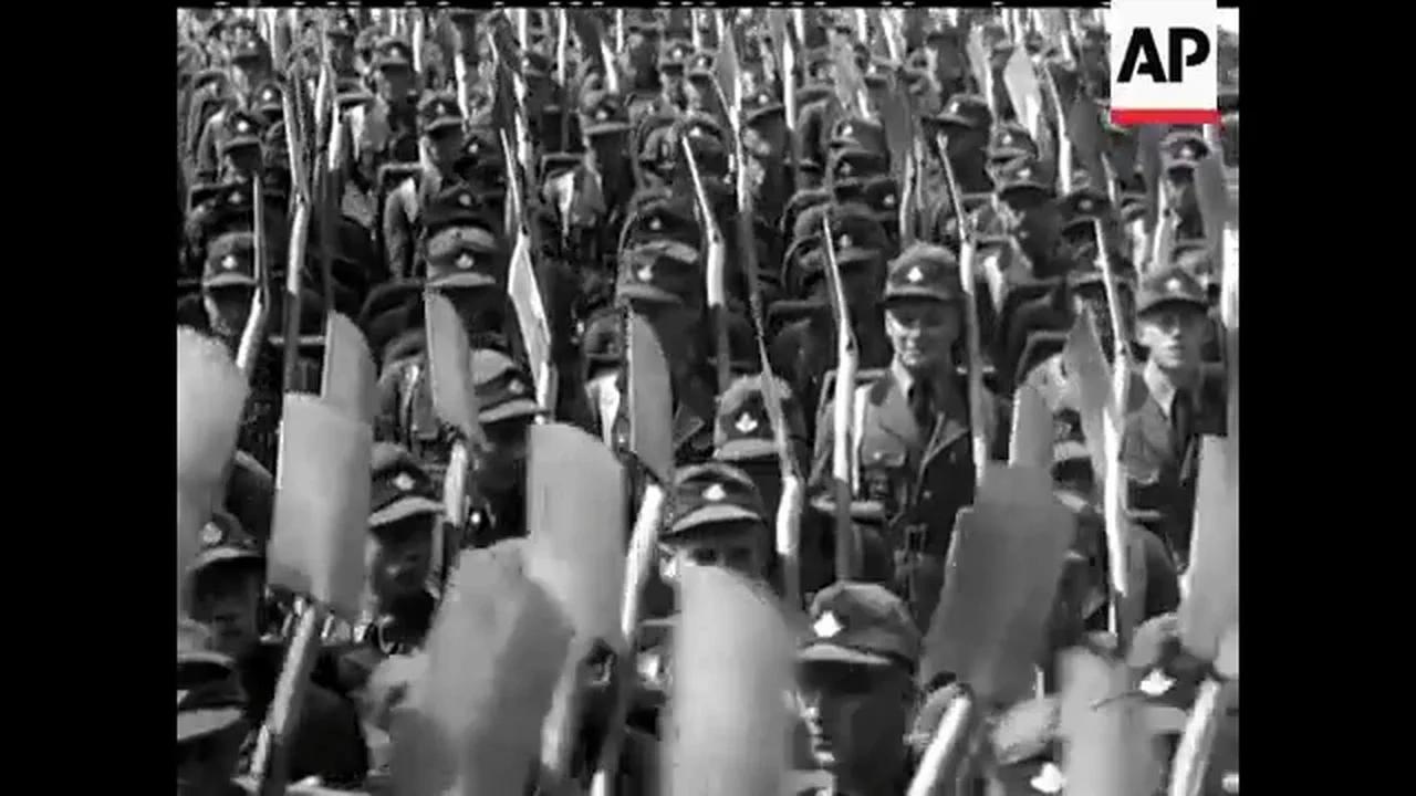 Adolf HITLER OPENS NEW ROAD from AP