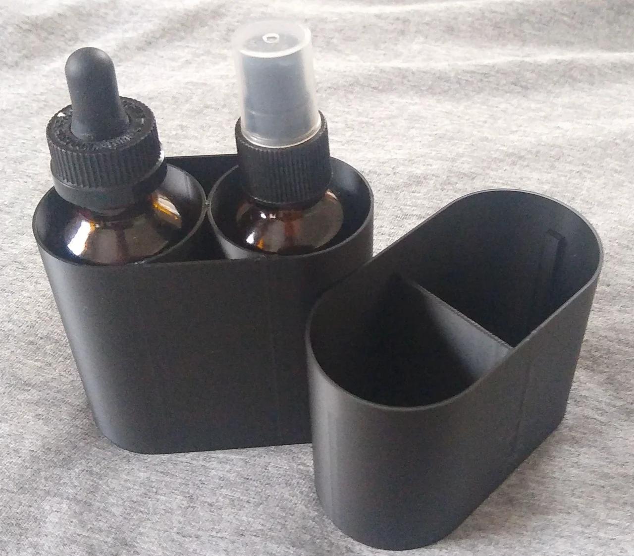 STL and FCSTD files for dual Boston round bottle holders - 3D print