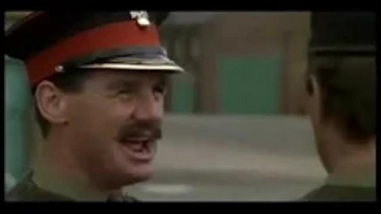 British Army, Monty Python marching up and down the square, hilarious.