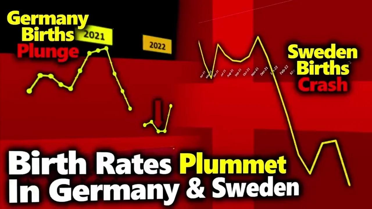 BIRTH RATE CATASTROPHE: GERMANY AND SWEDEN FERTILITY NOSE DIVES, BIRTH ...