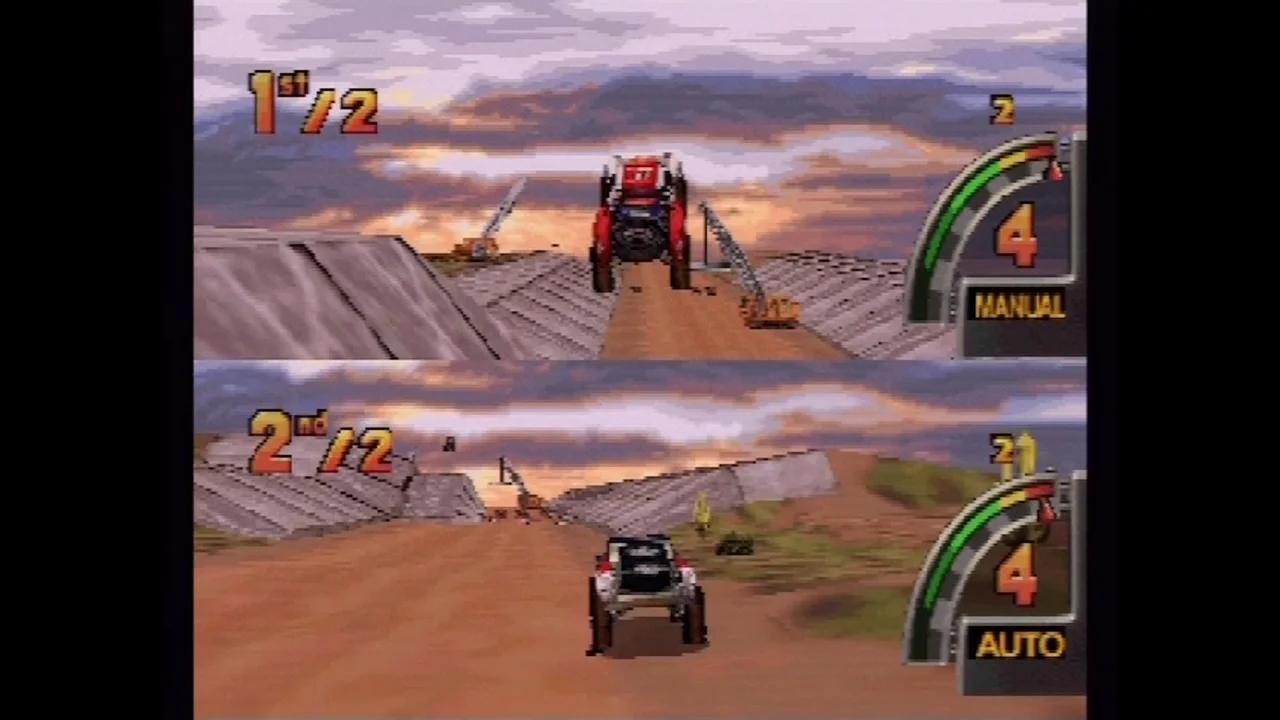 Off Road Challenge - Two-Player Mode (Actual N64 Capture)