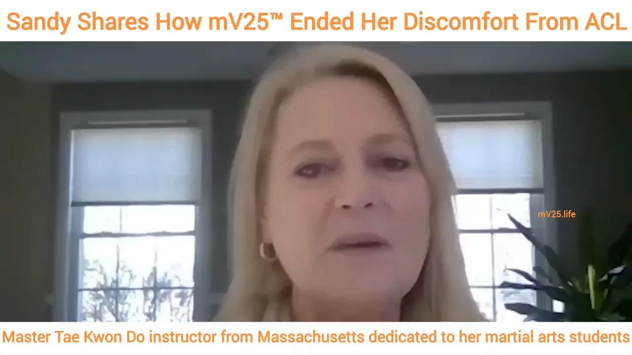 Sandy’s Journey to mV25™