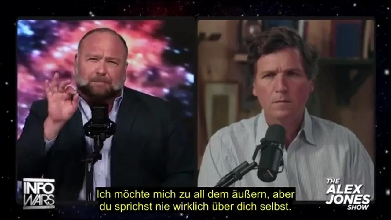 Tucker Carlson bei Alex Jones Tucker spricht mit Jones darüber, wie man ...