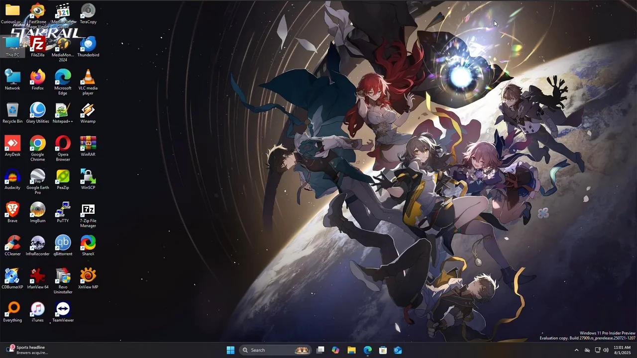 Windows 11 Pro Insider Preview (Build 27909) on VMware Workstation Pro