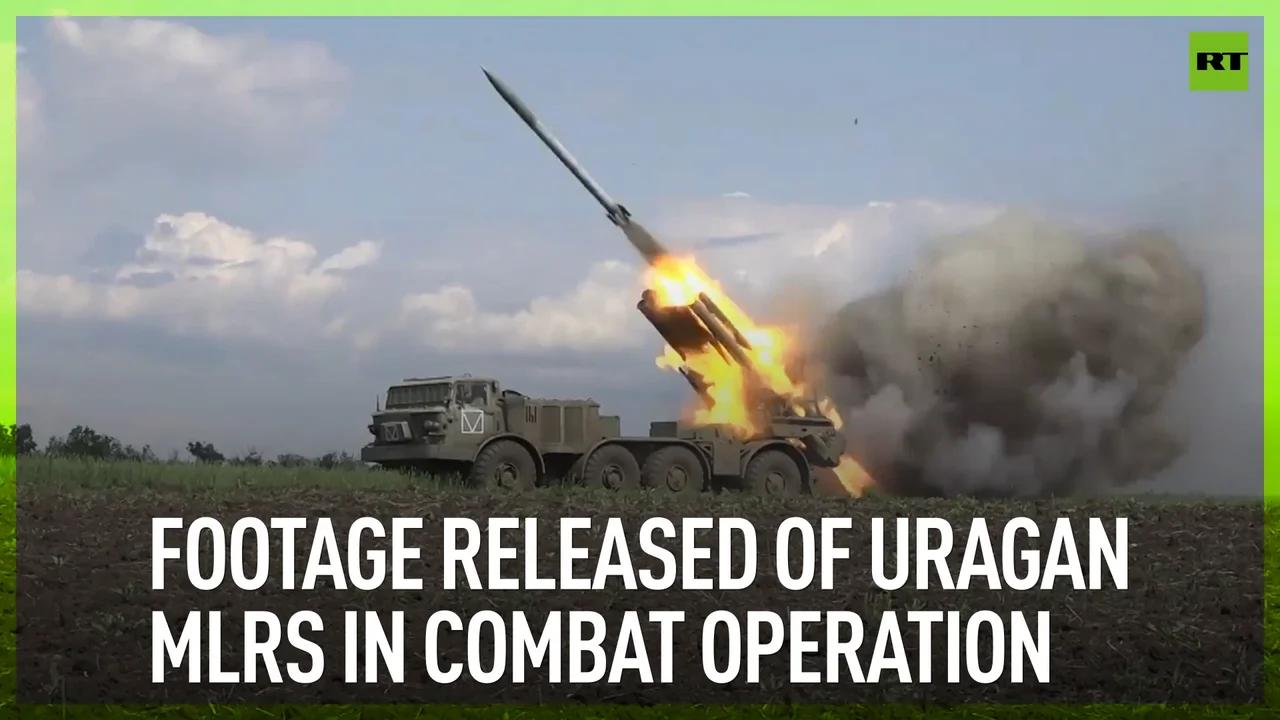 Footage released of Uragan MLRS in combat operation