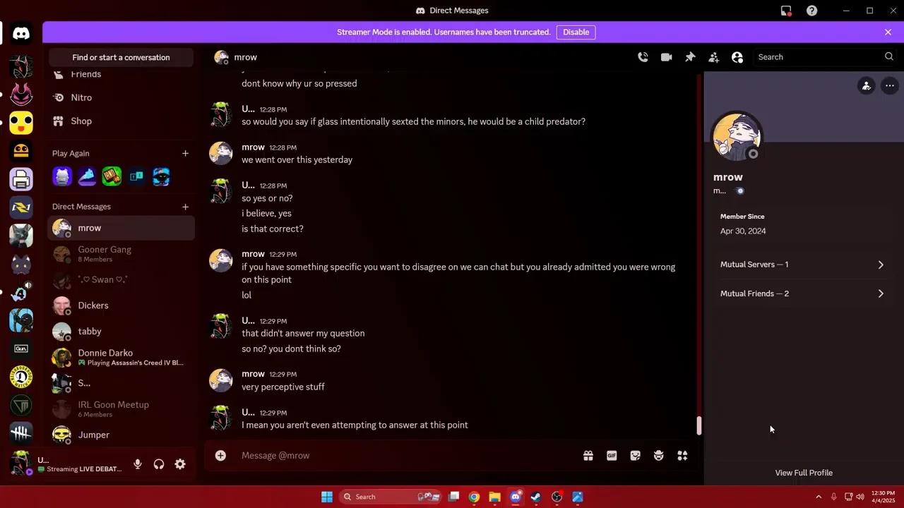 LIVE DEBATE WITH VIEWERS - JOIN DISCORD TO CALL IN [URGHBLA ARCHIVE]