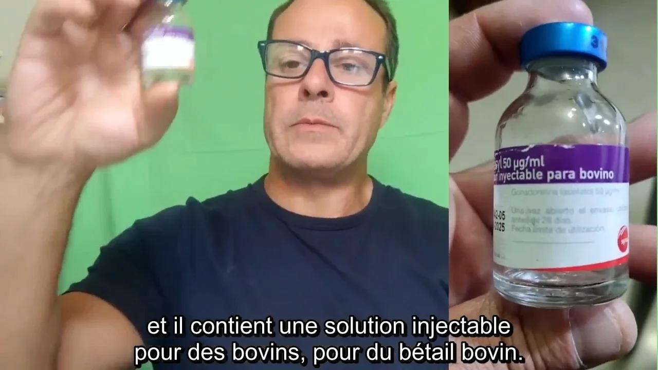 Analyse de Gonasyl 50, soi-disant "vaccin" pour du bétail bovin