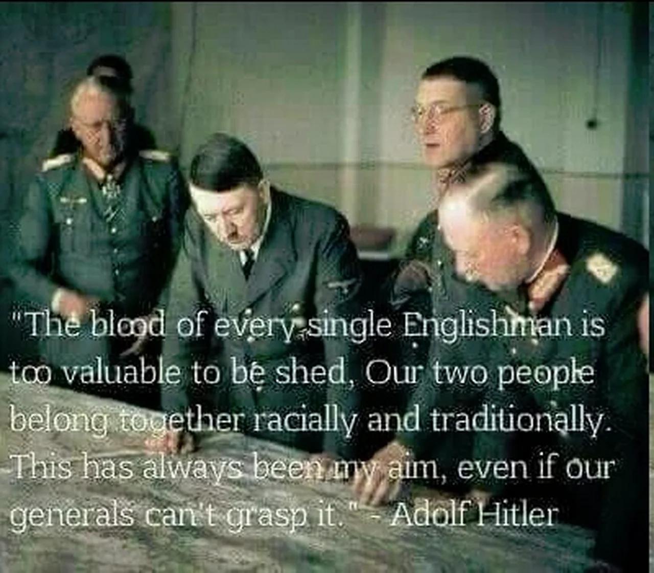 Adolf Hitler wanted peace and an alliance with England