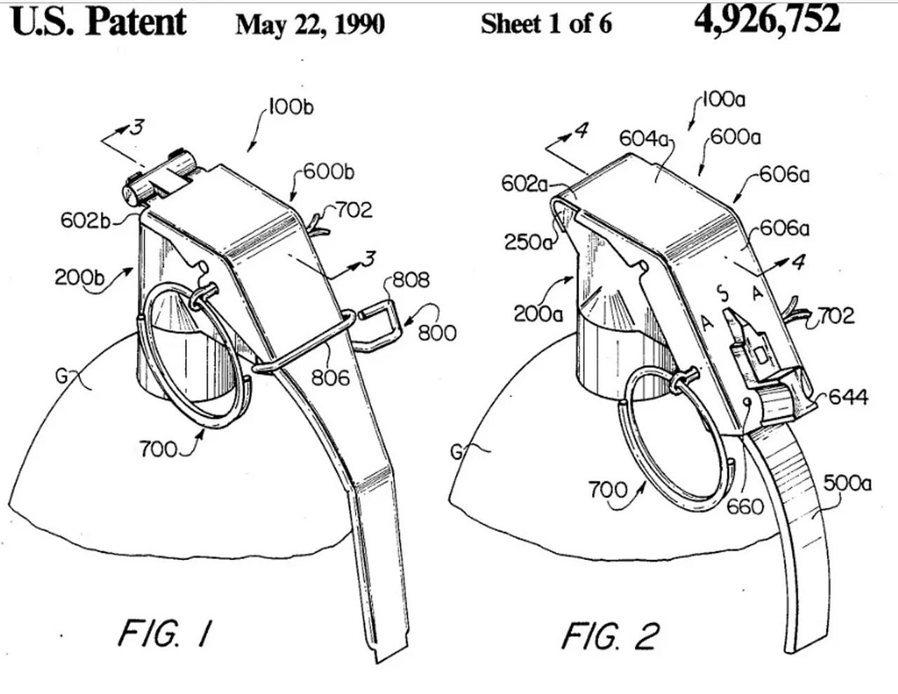 safety fuze US4926752 patent