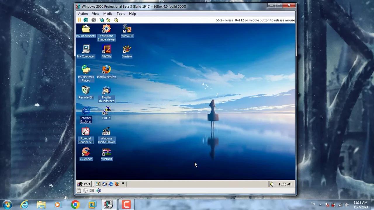 Windows 2000 Professional Beta 3 (Build 1946) in 86box!