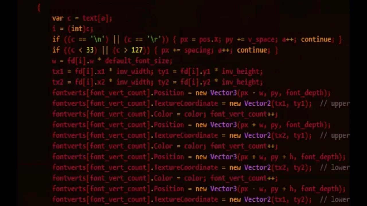 Monogame Platformer Part13 QuadBatch Fonts2