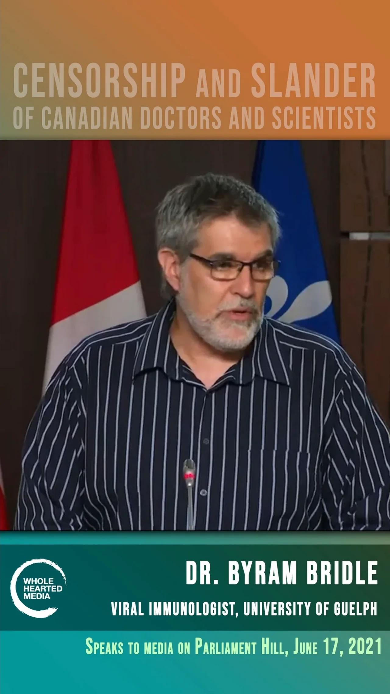 Byram Bridle speaks to the media on Parliament Hill June 17, 2021