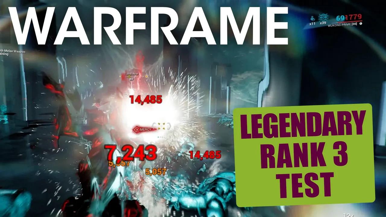 Legendary Rank 3 Mastery Test - Warframe (Rank 33 Test)