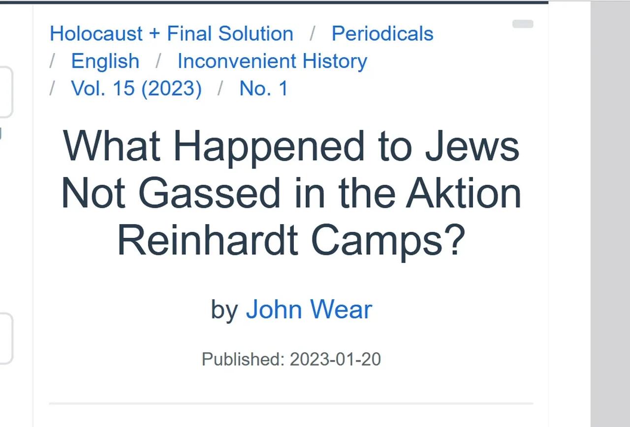 What happened to Jews 'Aktion Reinhardt Camps'