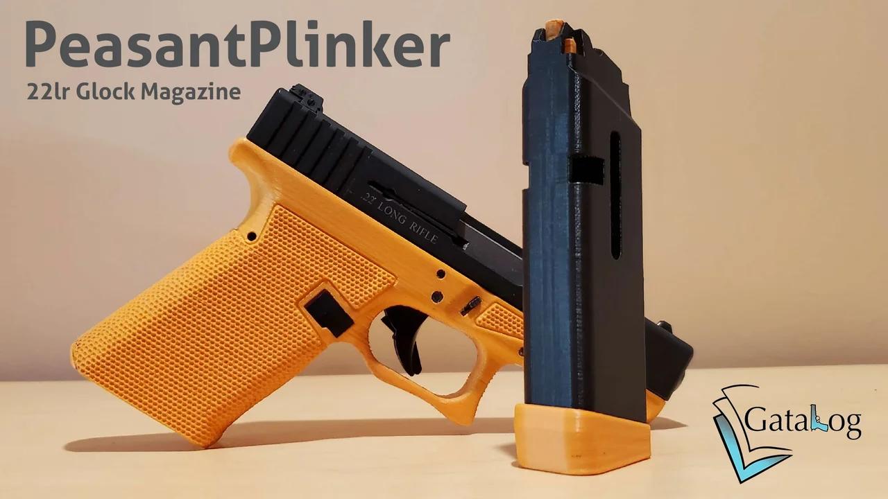 The PeasantPlinker 3D Printable 22lr Glock Magazine
