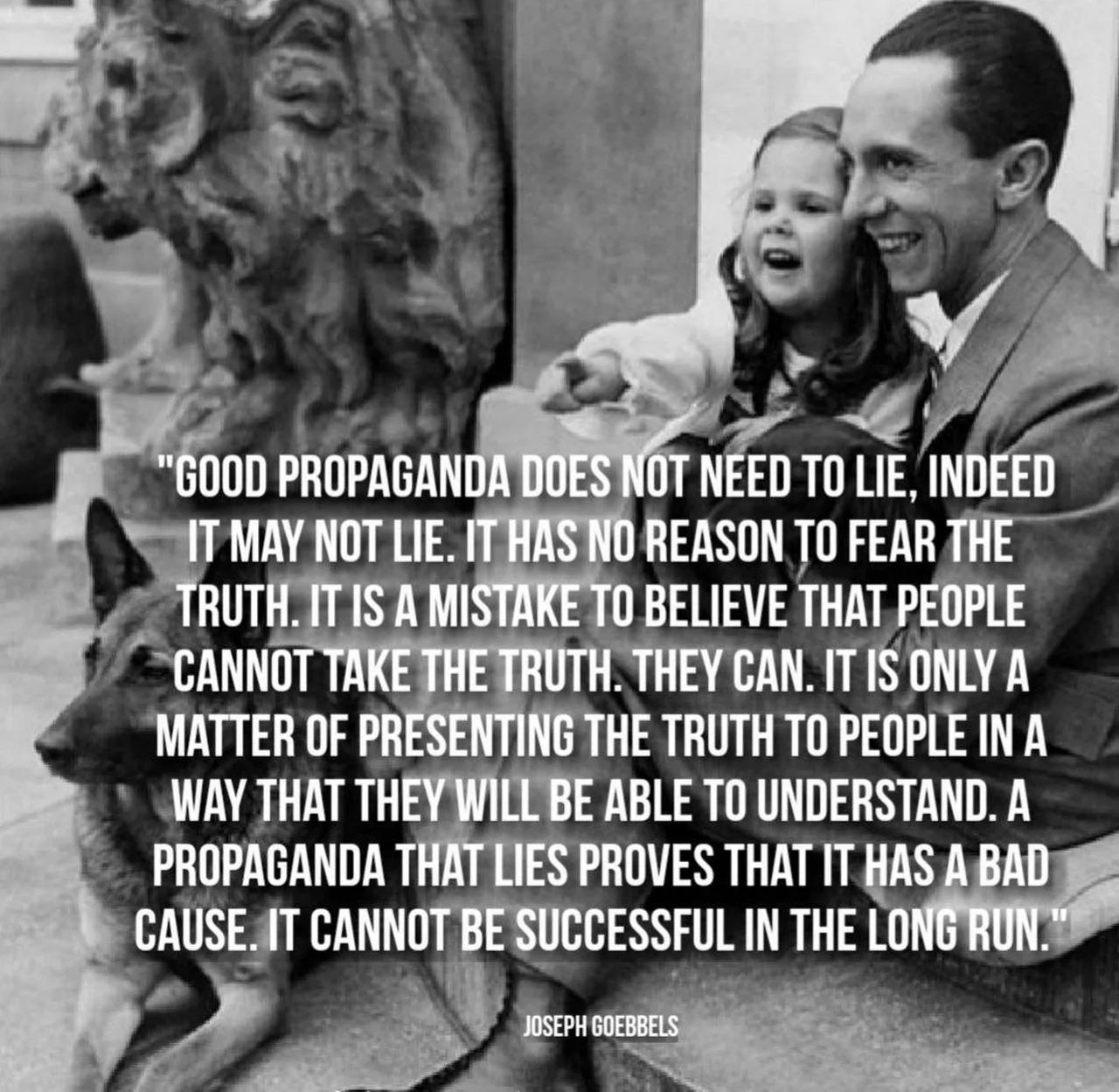 Goebbels Quote On Propaganda