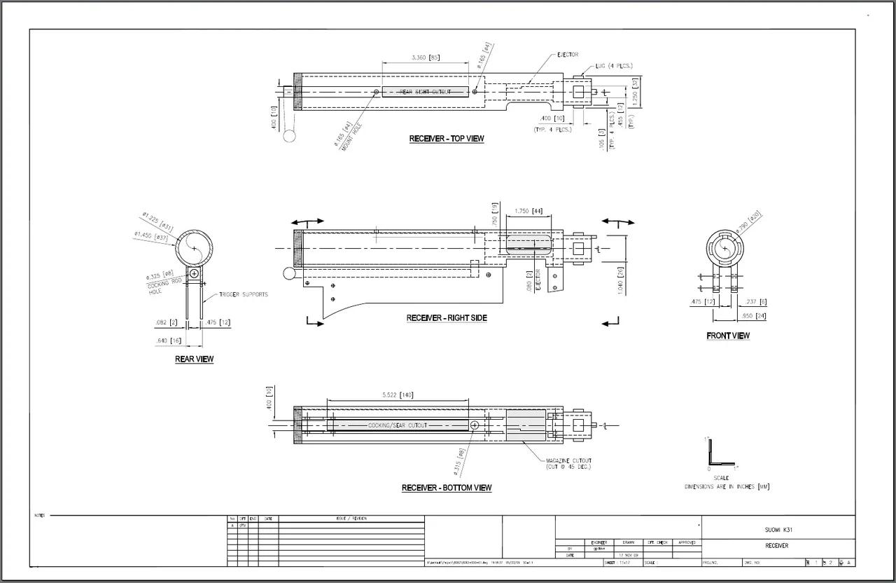 Suomi KP31 Receiver schematics