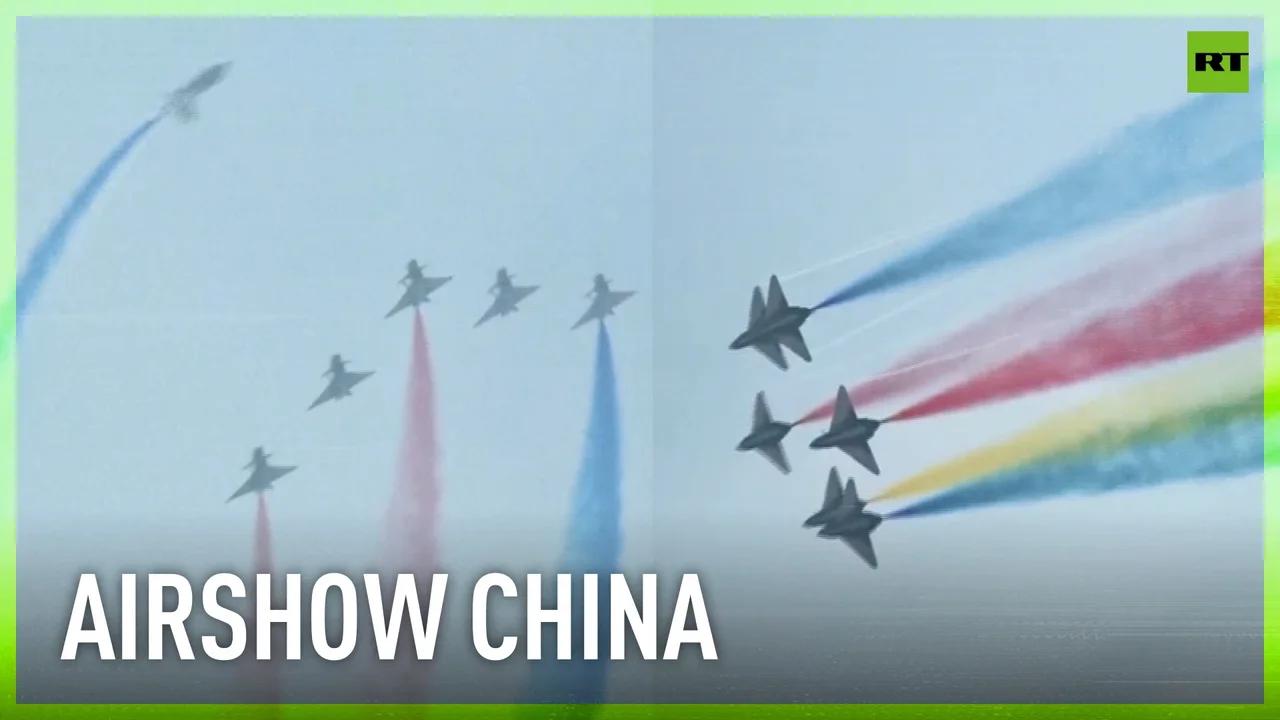 China's largest air show opens with stunt flights