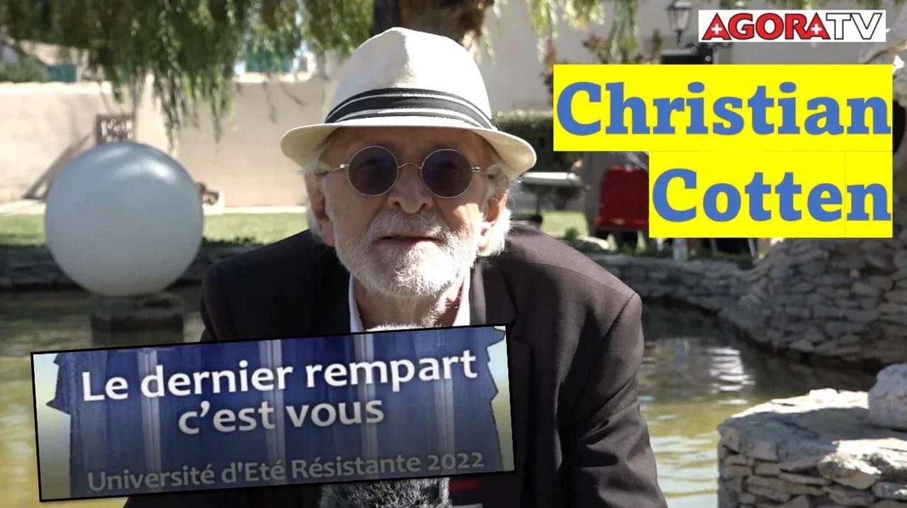 Christian Cotten à l'Université d'Eté 2022