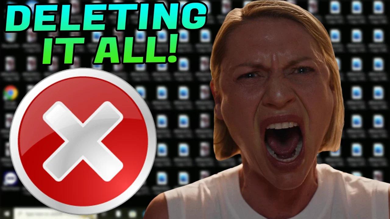 GIRL Scammer PC LAGS OUT When I DELETE Her Files!