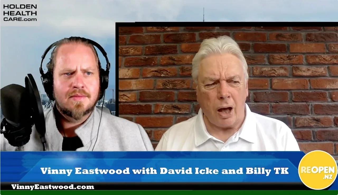 Injustice And Perseverance, David Icke and Vinny Eastwood with Billy TK