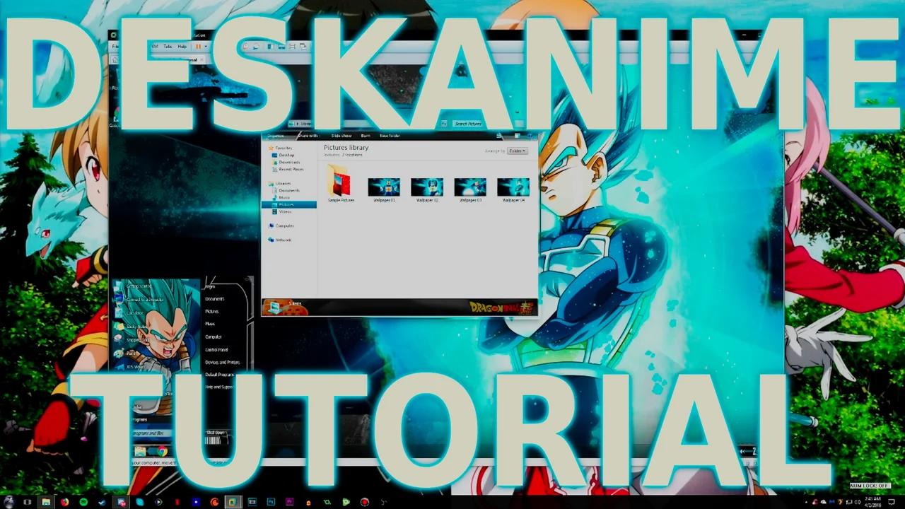 [2018] Custom Anime Desktop Themes for Windows! - How To Use Deskanime