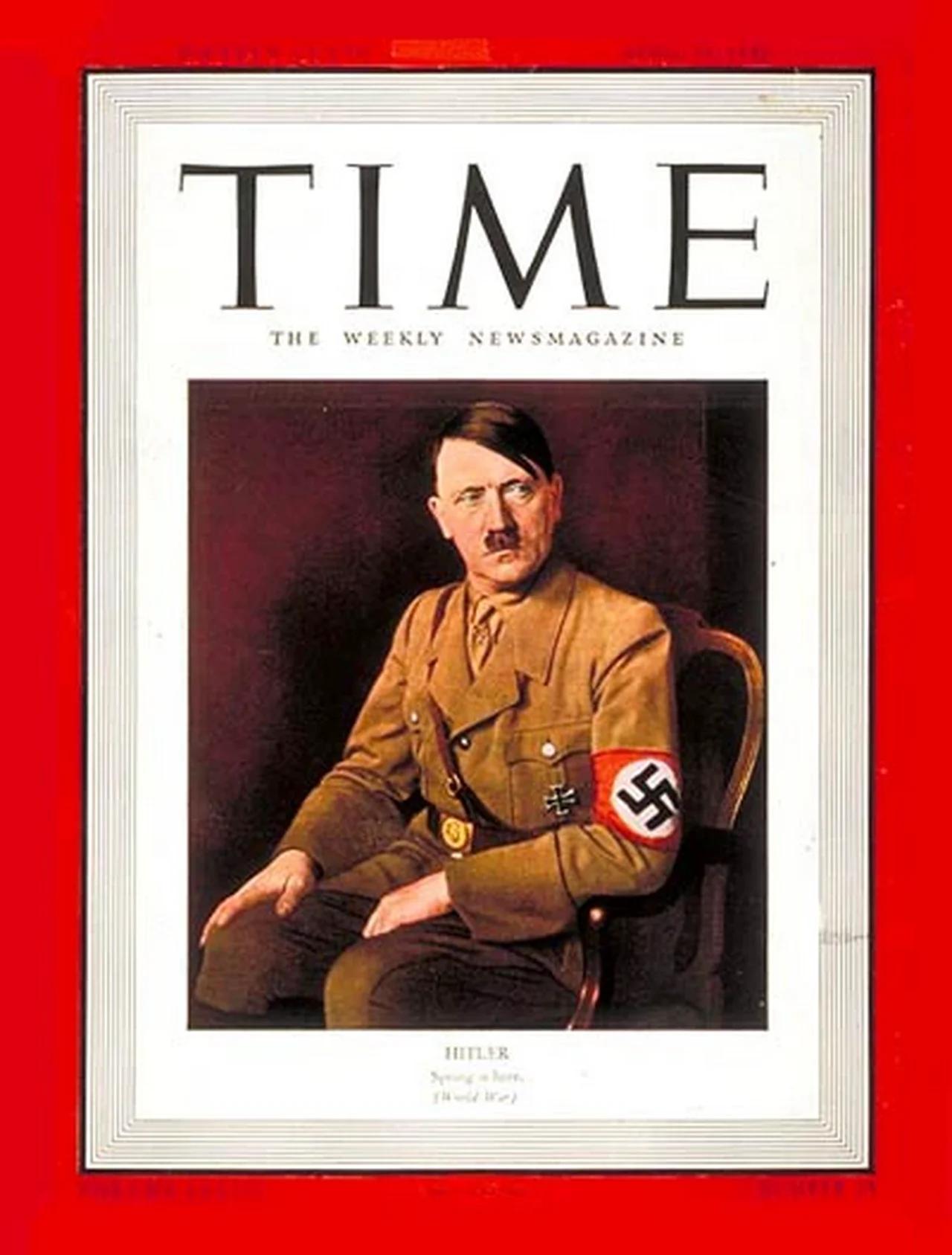 Time magazine declared Adolf Hitler "Man of the Year" (1938)