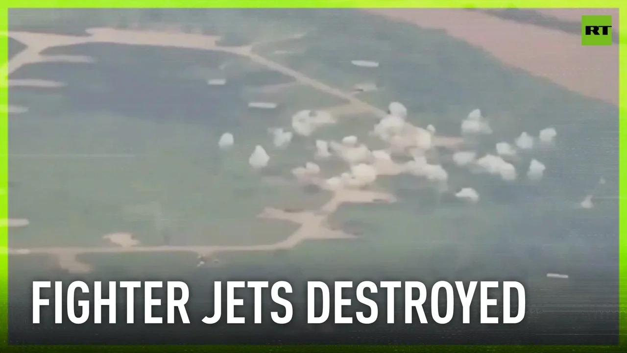 Ukrainian Su-27s wiped out at airfield by Russian strike