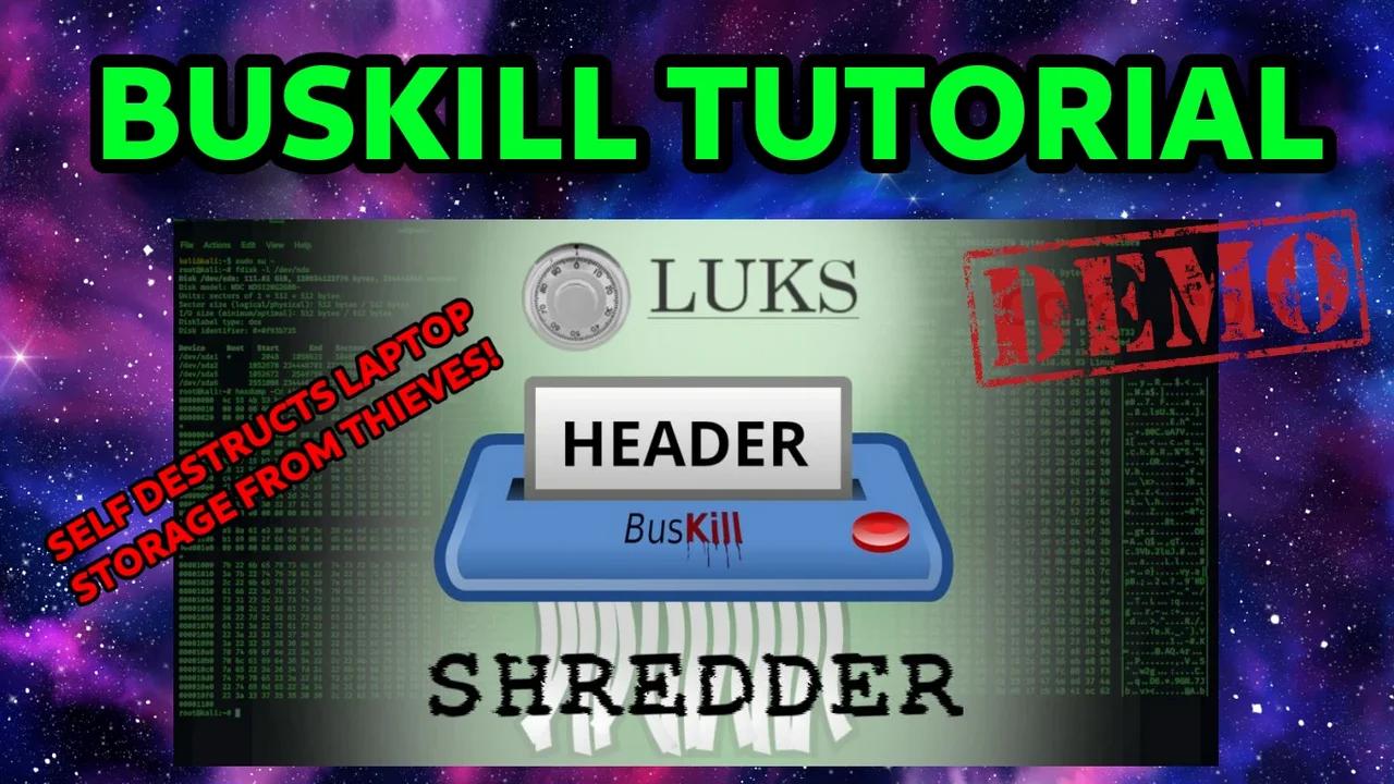 BusKill: Self Destructing Laptop Storage