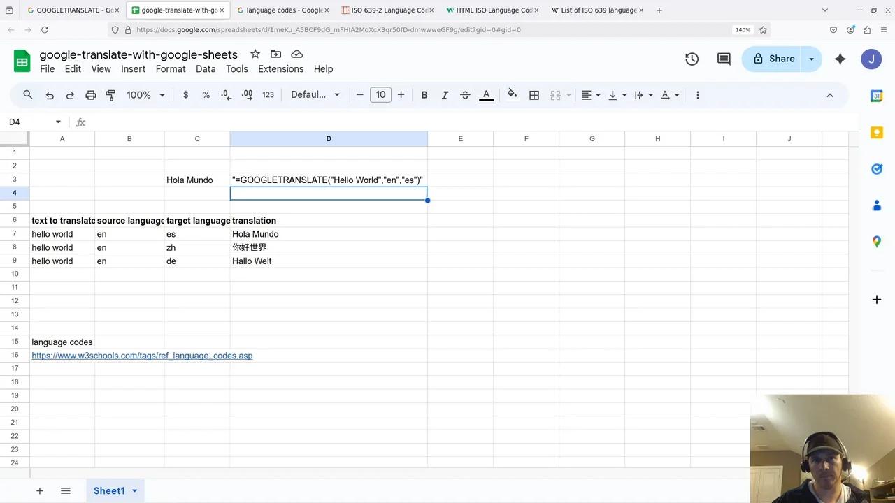 Google Translate in Google Sheets: Full Tutorial