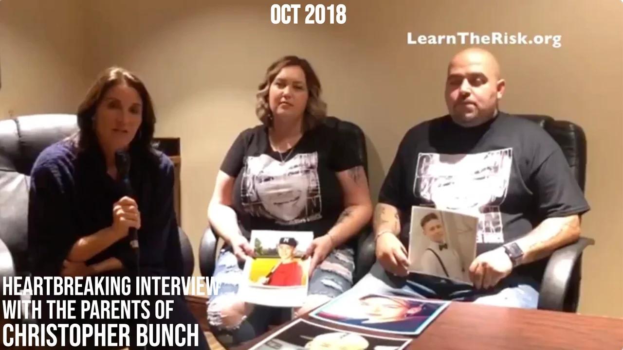 Oct 2018] Heartbreaking interview with parents of Christopher Bunch ...