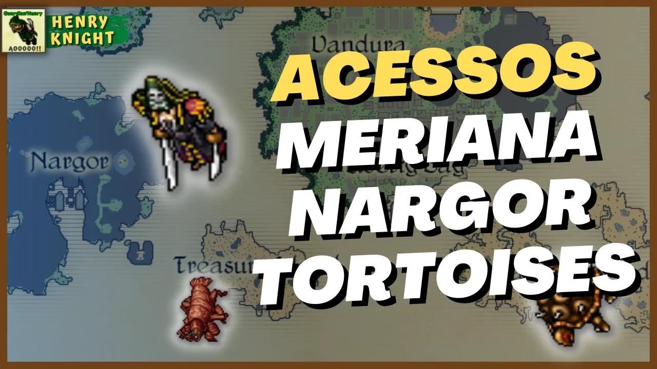TIBIA: COMO FAZER A THE SHATTERED ISLES QUEST, ACESSO (MERIANA, NARGOR ...