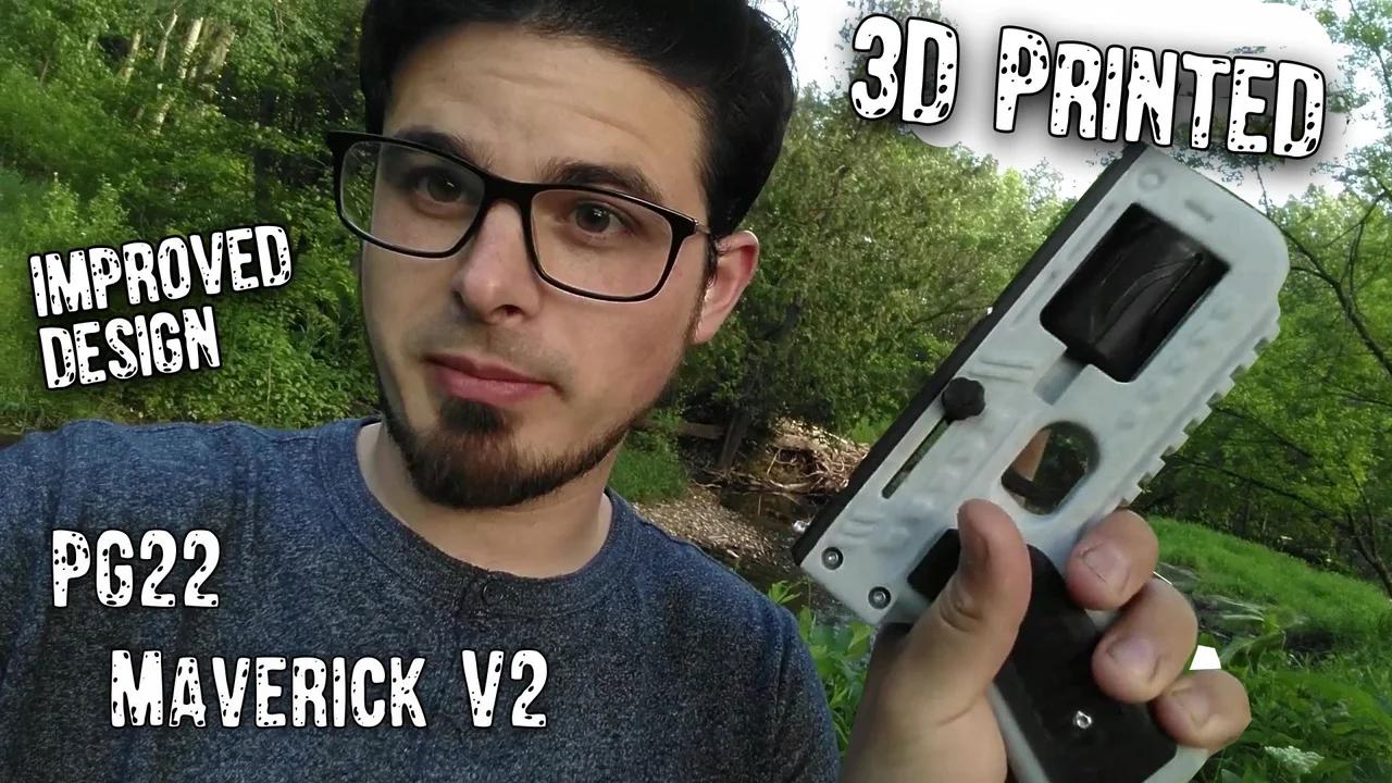 I improved my 3D Printed Revolver! Maverick V2