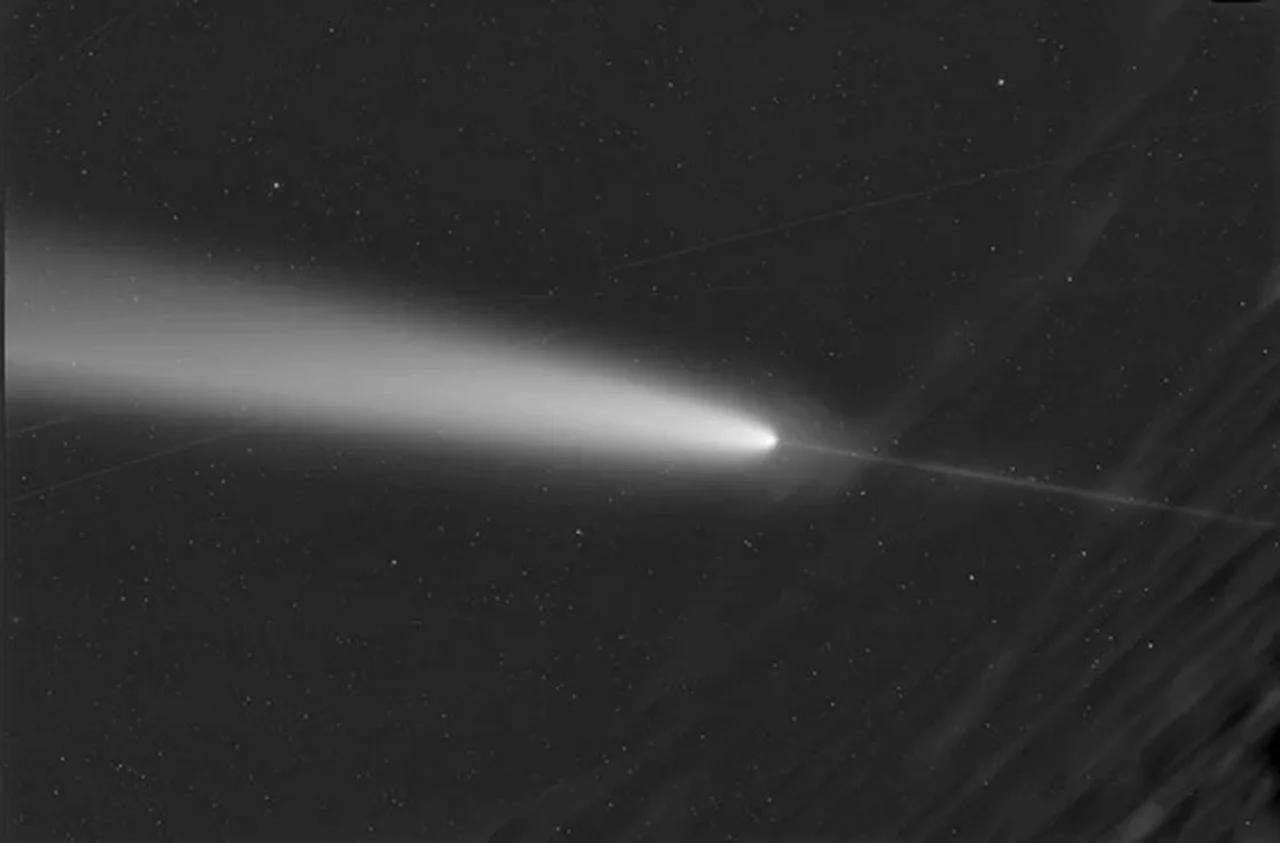 Naked eye Comet A3 with X-Ray spike crossing Earth's orbit