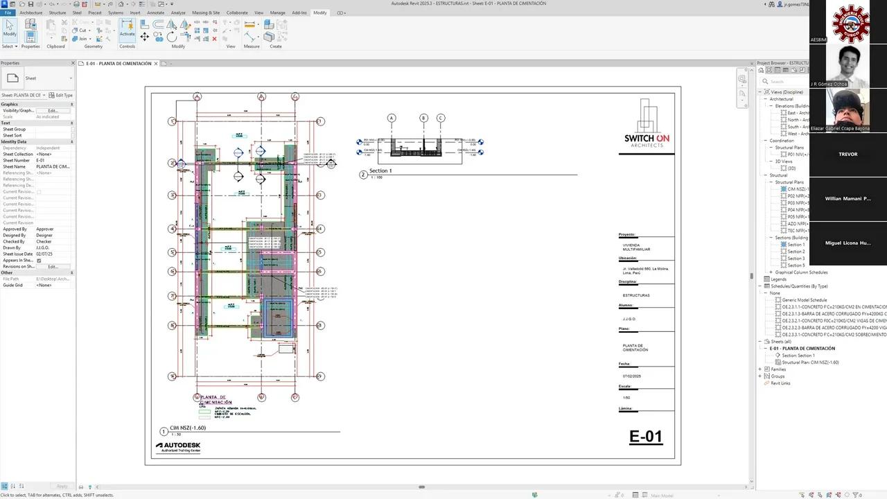 SESIÓN 12 MODELADO BIM CON REVIT ESTRUCTURAS