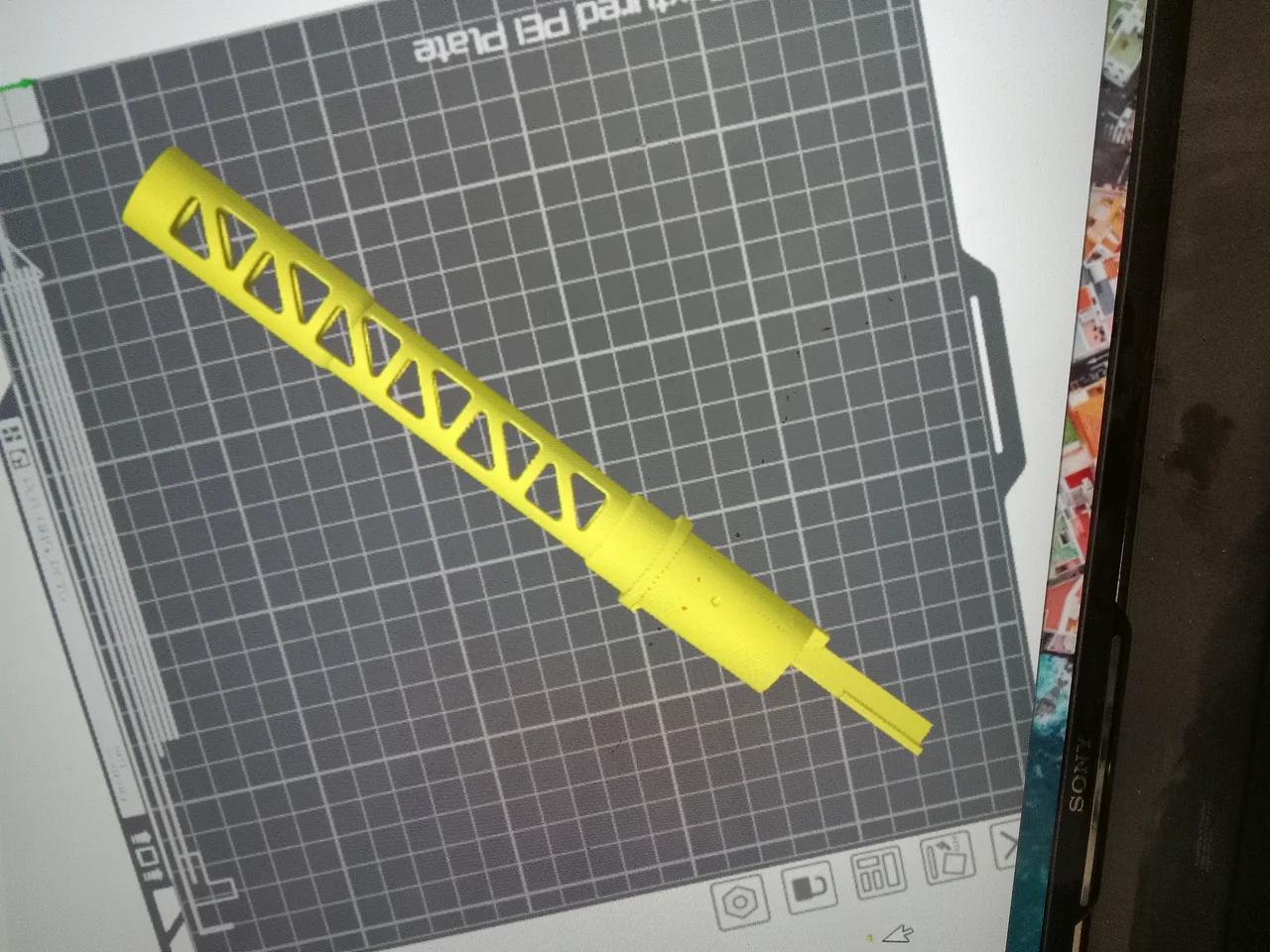skeletonized proto barrel for universal 22lr kit