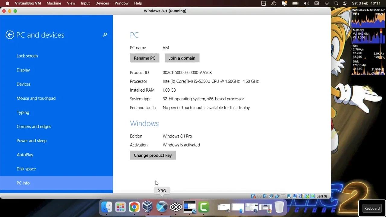 (KSB Archive) Windows 8.1 in VirtualBox