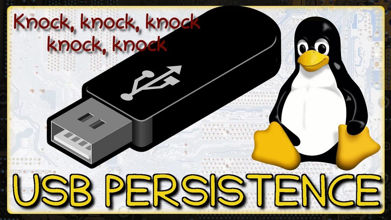 What is PERSISTENCE on a Linux USB Drive?
