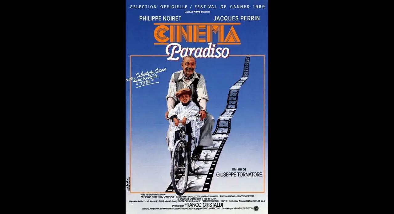 1988 - Cinéma Paradiso - Philippe Noiret, Jacques Perrin, Marco Leonardi, Salvatore Cascio ...