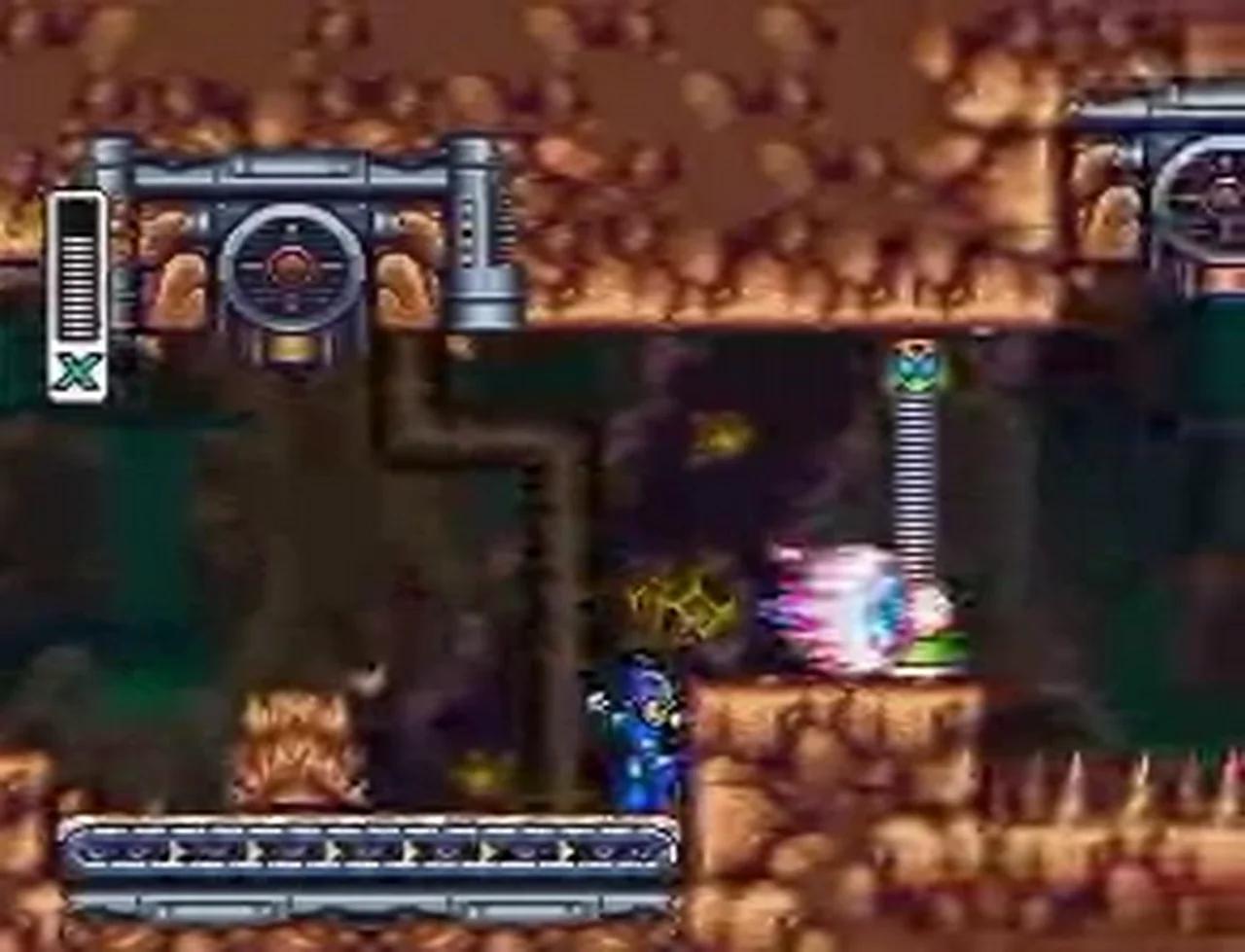 Mega Man X3 - Tunnel Rhino stage and Boss