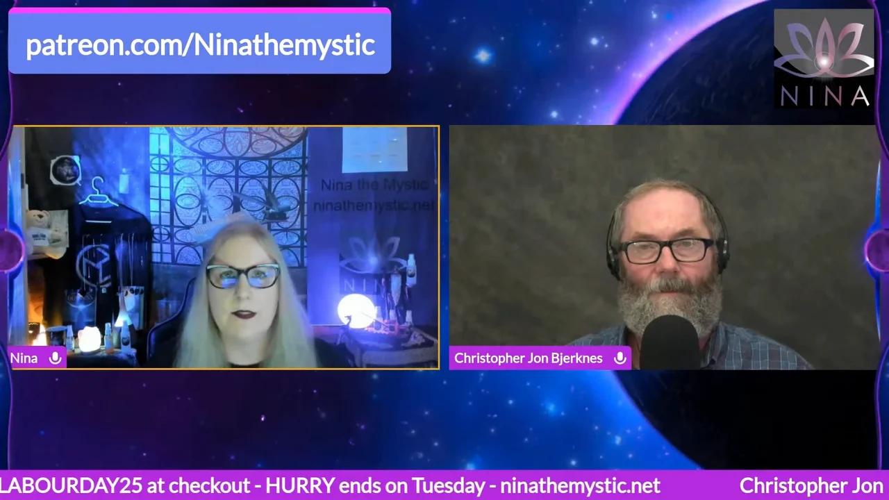 Nina the Mystic Interviews Christopher Jon Bjerknes 9/3/2023