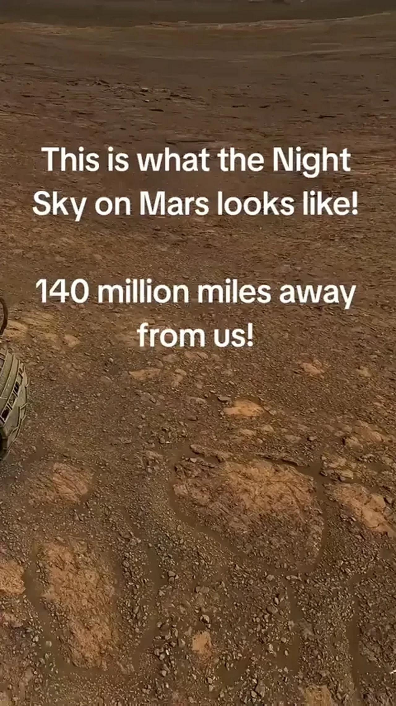 What the night sky on Mars looks like