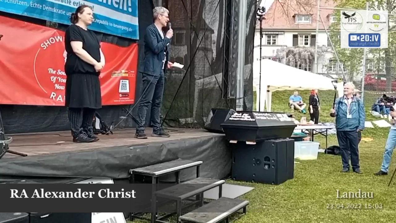 Rechtsanwalt Alexander Christ Landau 23.04.22