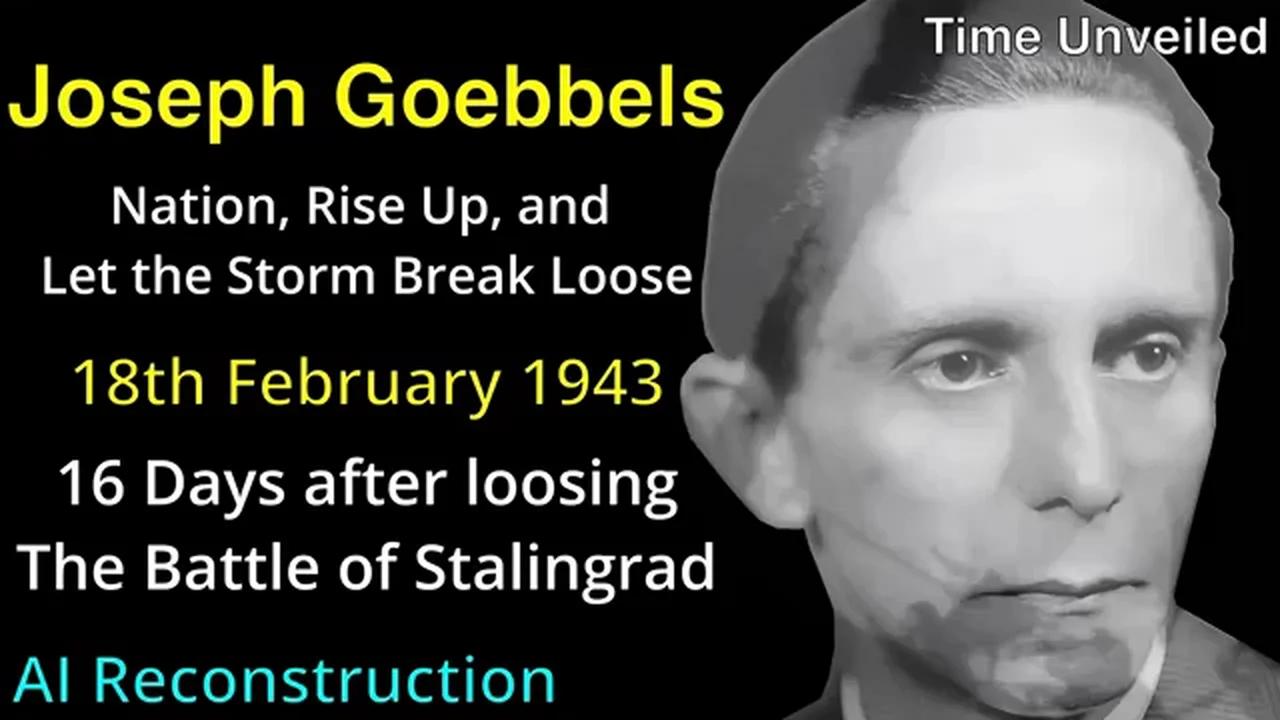 Joseph Goebbels In English-A.I Reconstruction
