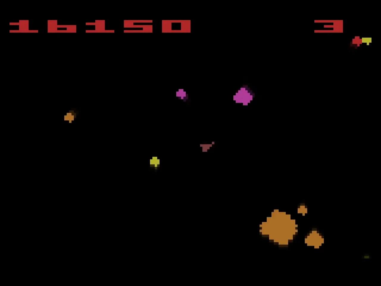 Asteroids (1979) [Atari 2600] | Score: 34,220 [10A]