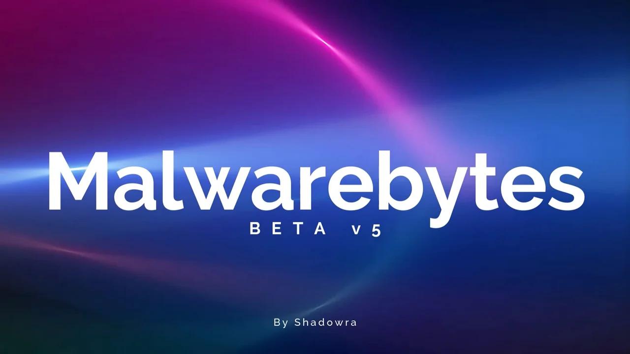 Malwarebytes Anti Malware Premium Plus Beta V5
