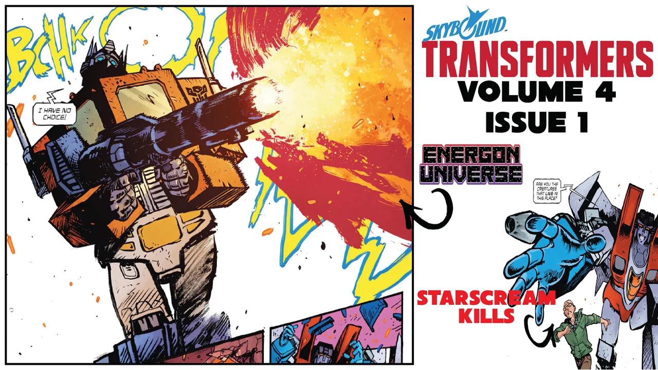 Transformers Volume 4 Issue 1 Skybound Comic Book Summary: Optimus ...