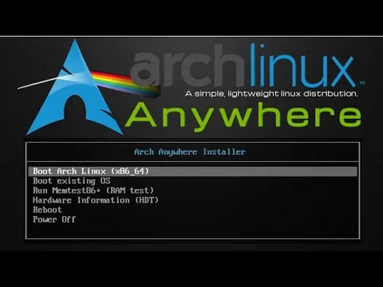 Installiamo Arch/Linux con Archinstall