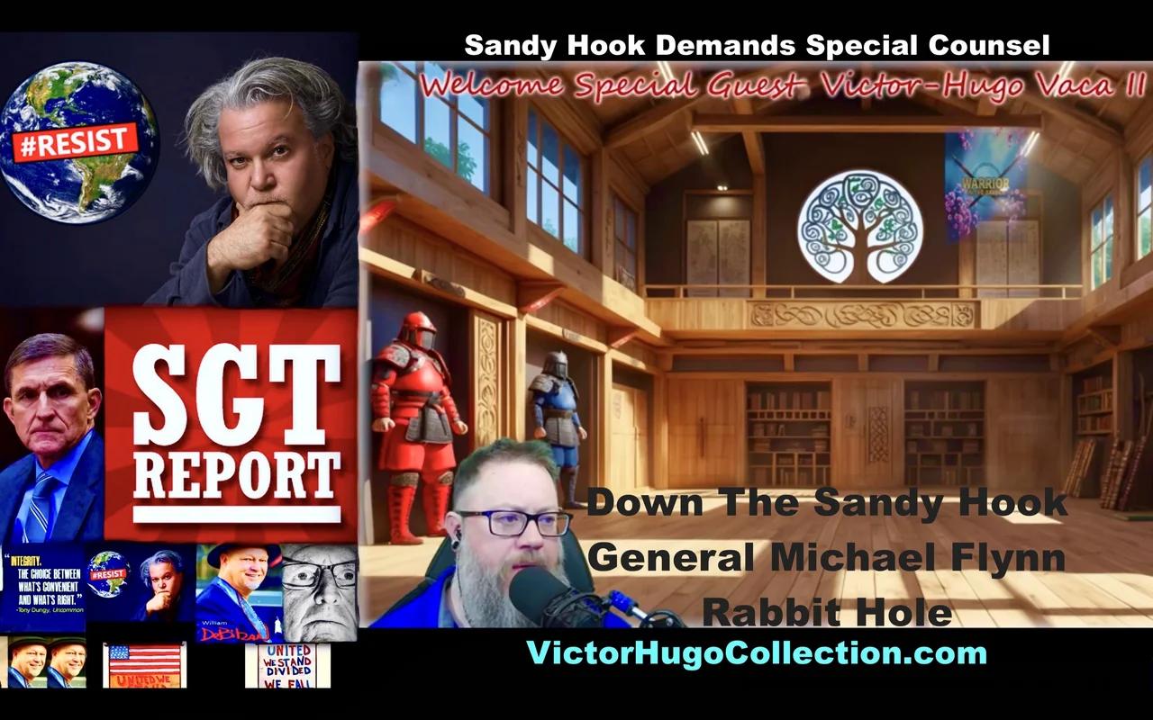 SGT Report Flynn William DeBilzan Sandy Hook Jim Fetzer Brian Davidson Revolution Radio Victor Hugo